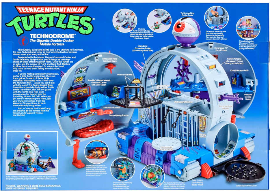 Teenage Mutant Ninja Turtles TMNT Classic Technodrome Play Set | eBay UK
