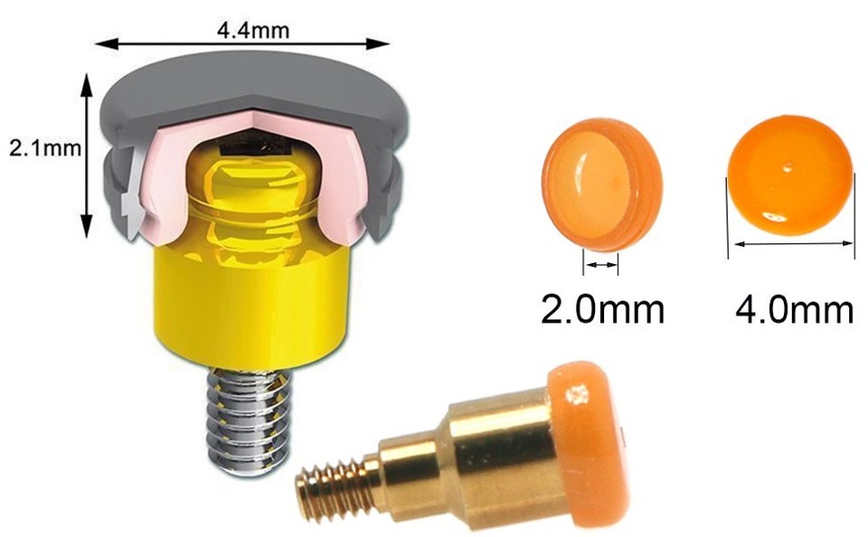 Locator Attachment Abutment Male Cap Inserts Tool for Straumann NC/RC ...