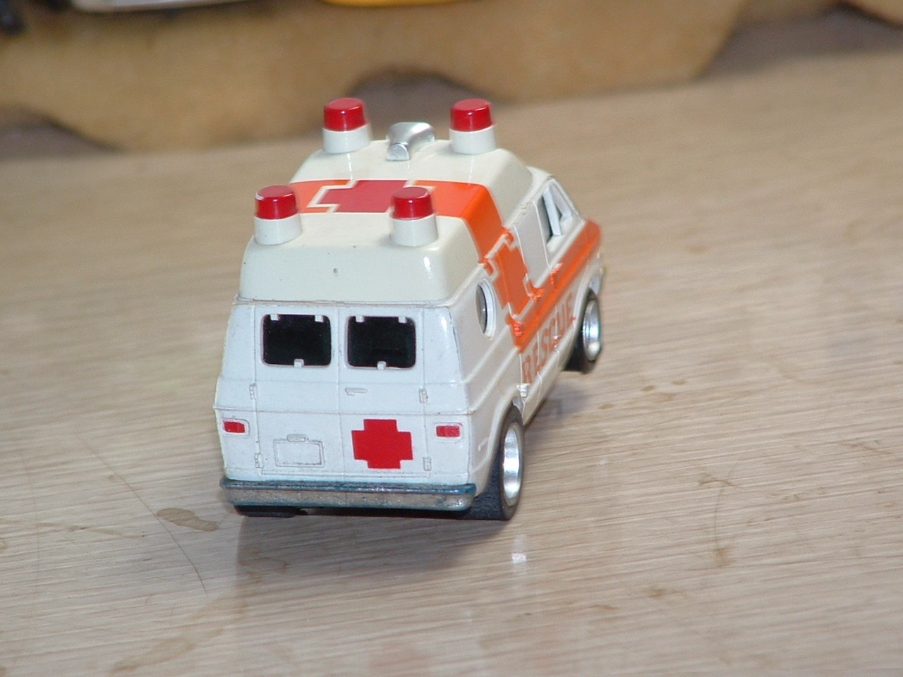 VINTAGE AFX DODGE RESCUE VAN ON 4 GEAR SPECIALTY CHASSIS | eBay