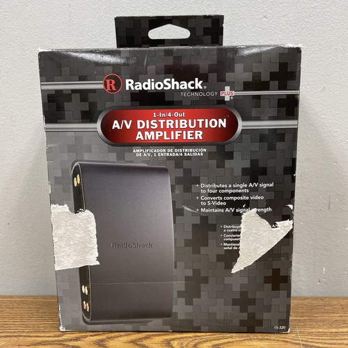 Radio Shack 4-Way A/V Distribution Amplifier Audio Video 15-320 | eBay