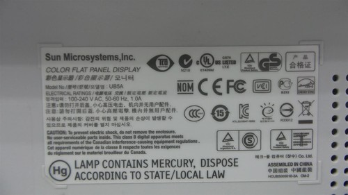 Sun Microsystems Widescreen LCD Monitor UB5A- Free Shipping | eBay