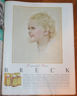 Breck Shampoo Blonde Breck Girl 1950 Vintage Ad Print Americana Fun ...
