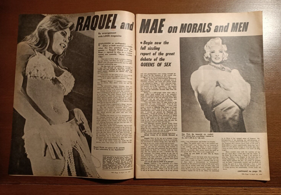 Pix: April 18, 1970 - Vintage Australian Magazine - Raquel Welch, Mae ...