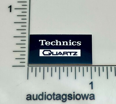 Technics Quartz Turntable Logo Badge For Dust Cover Custom Made Silver ...