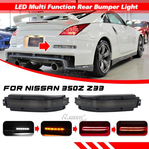 For 2003-2009 Nissan 350Z Sequential LED Tail Lights Turn Signal Fog ...