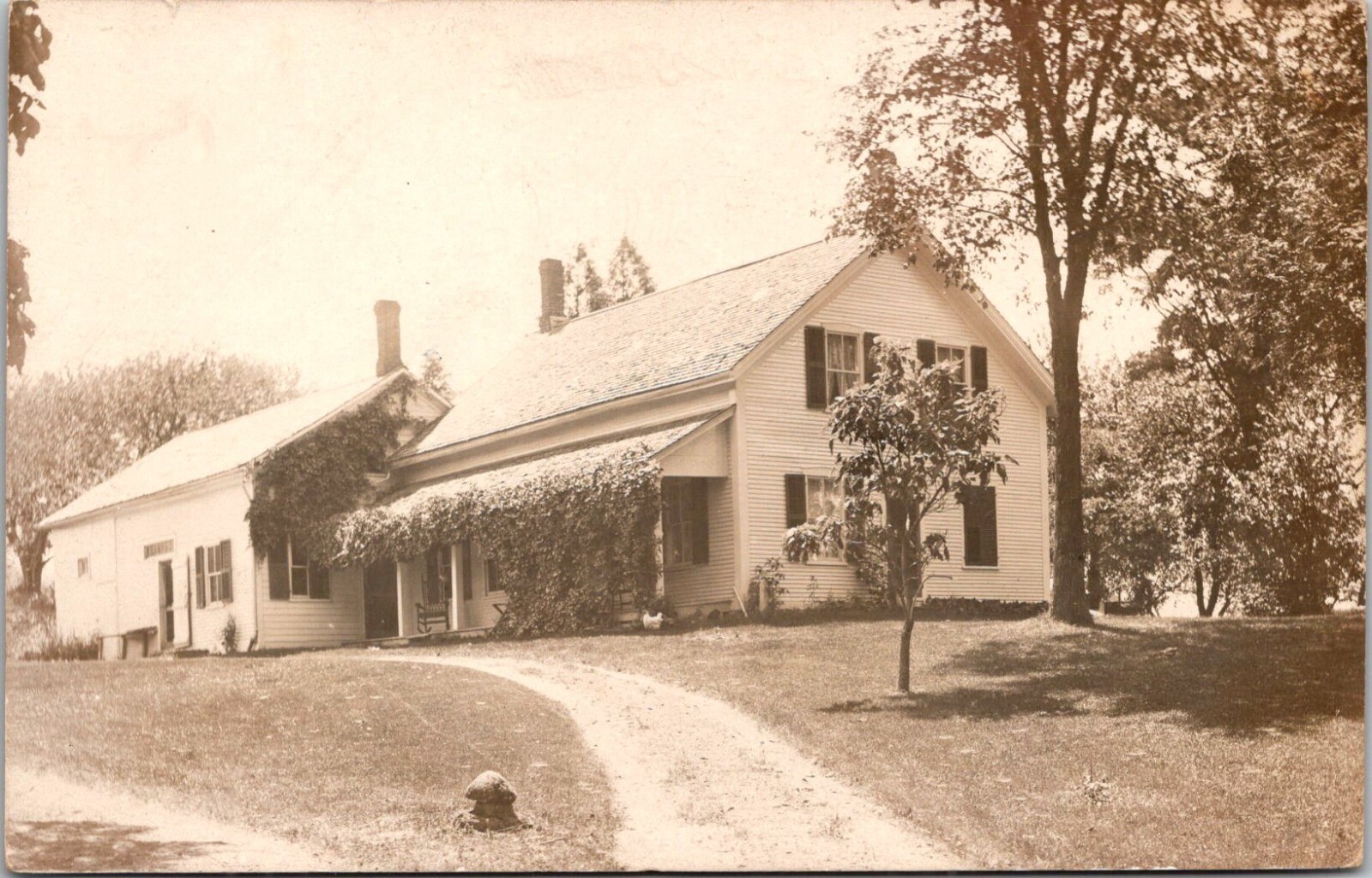 Vermont VT Possibly North Montpelier House Mrs Charles Keefe RPPC Photo ...