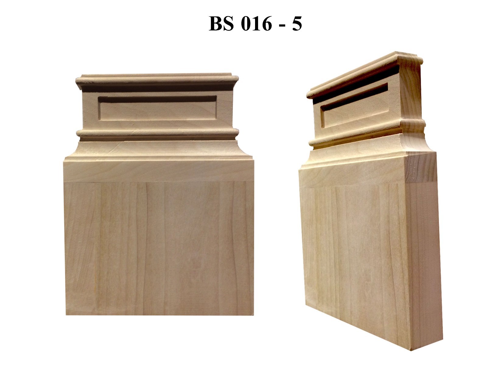 Colonial Solid Hardwood Molding Base Plinth Blocks | eBay