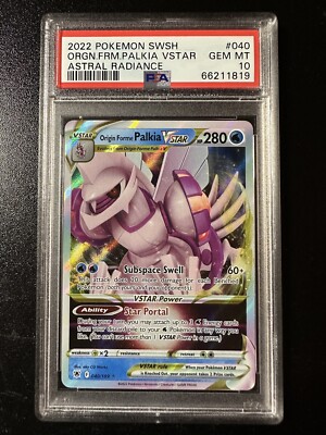 Pokémon TCG Palkia VSTAR Astral Radiance 040/189 HOLO - PSA 10 *GEM ...