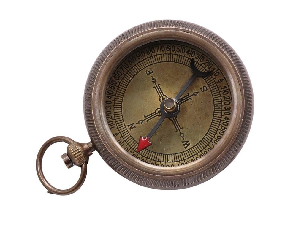 Compass – Brass Directional Vintage Compass Engraved with “Be Strong | eBay