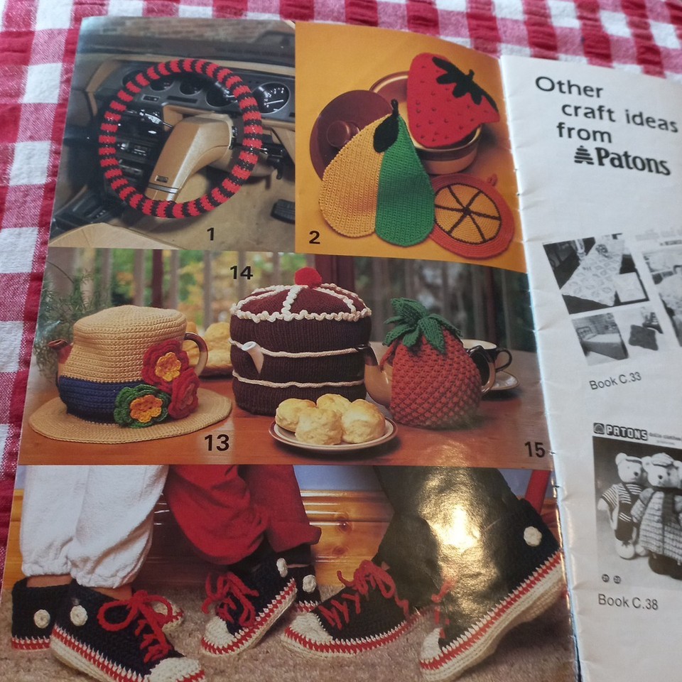 😇 Patons C41 Nick Nacks Toys Knitting Pattern Book Vintage Frog Teddies ...