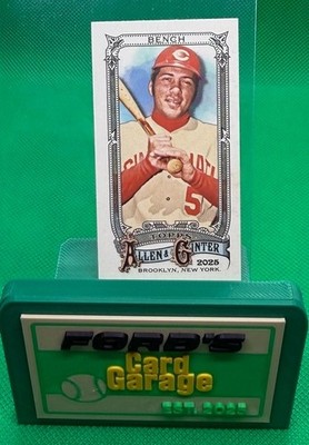 2025 Topps Allen & Ginter Mini Johnny Bench High #320 SP Cincinnati ...