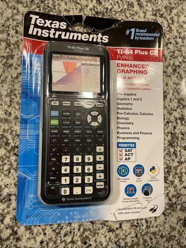Texas Instruments TI-84 Plus CE Python Graphing Calculator - Black Free ...