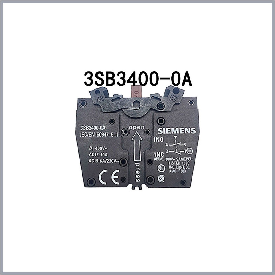 New In Box Contact module 3SB3 400-0A Switch Lamp Holder 3SB3400-0A ...