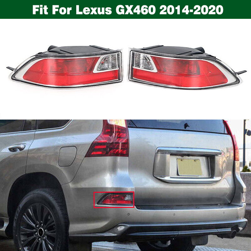 1Pair Tail Bumper Rear Brake Light Rear Fog Lamp Fit For Lexus GX460 ...