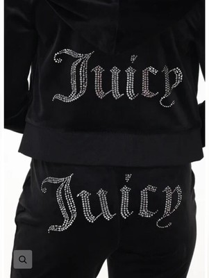 NWT! L JUICY COUTURE BLING TRACKSUIT - Black- Pants Hoodie Large | eBay