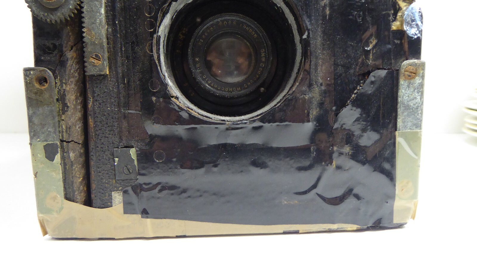 ANTIQUE LARGE FORMAT BOX CAMERA ROSS LONDON COMPOUND HOMOCENTRIC 1.6.8 ...