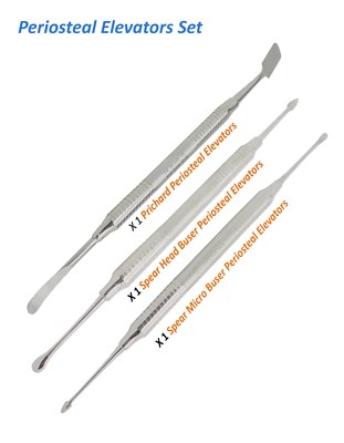 Periodontal implant Micro Surgery Kit Micro Buser Prichard Periosteal ...