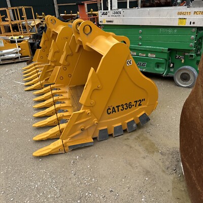 Cat 336 72 Inch Excavator Tooth Bucket 90 100 Mm Pin Caterpillar New | eBay