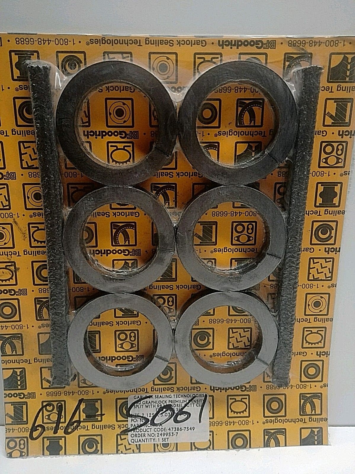 NEW OLD STOCK! GARLOCK 2.125 X 3.036 X 1-6-1 GRAPHLOCK W/98 BUTT END ...