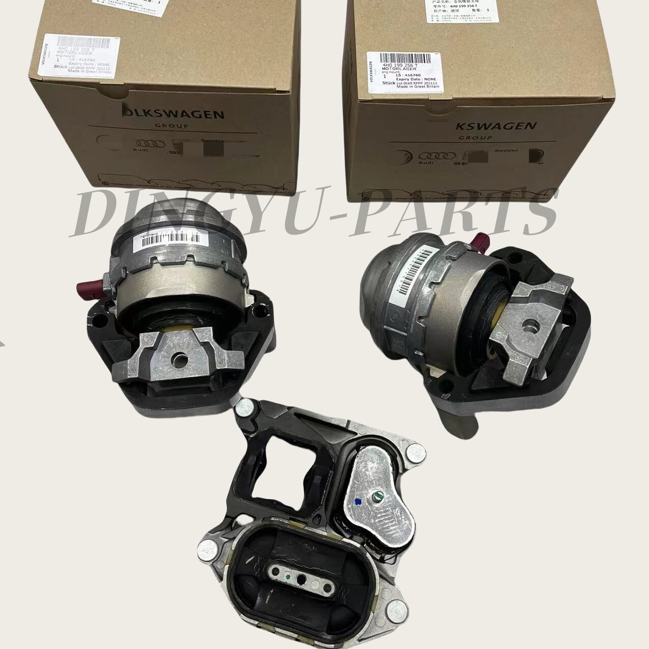 3X Engine Transmission Mounts for Audi S6 S7 RS7 A8 S8 4.0T 2012-2018 ...