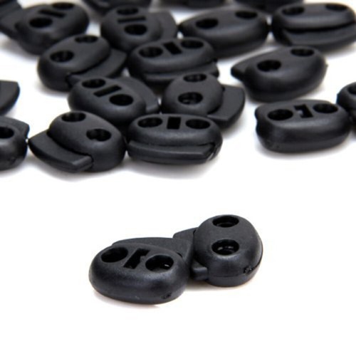 100 pcs Ovale DIY Ressort Attache Cordon Verrouillage Bouton Butée ...