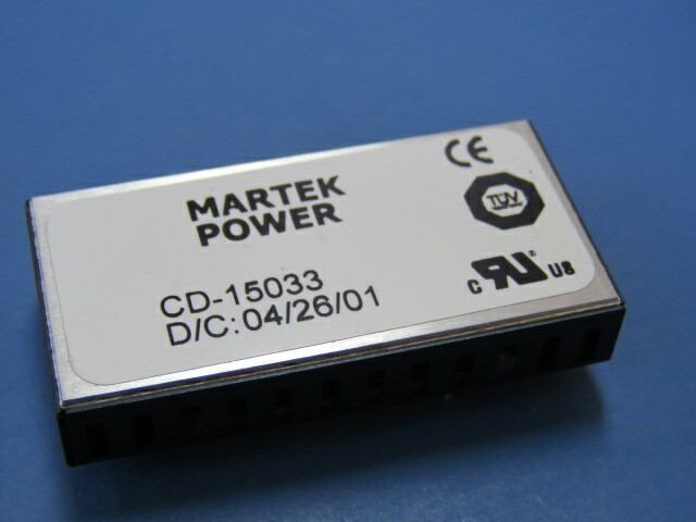 MARTEK POWER CD-15033 Qty of 1 per Lot DC/DC Converter; 418 vdc in 189 ...