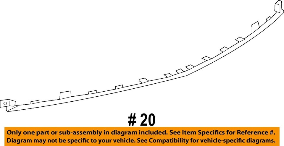 GM OEM 13-17 XTS Rear Bumper Bumper Components-Molding 20901439 | eBay