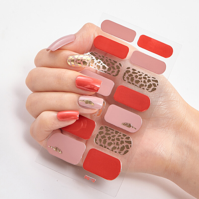 Full Size Nail Wraps Stickers Polish Toe Manicure Art Self Stick Decor ...