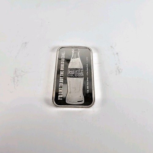 2023 Enjoy Coca Cola 1 Troy Oz .999 Fine Silver Bar Coke Bottles ...