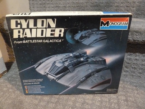 Vintage 1978 Monogram Battlestar Galactica Cylon Raider Model Kit #6026 ...