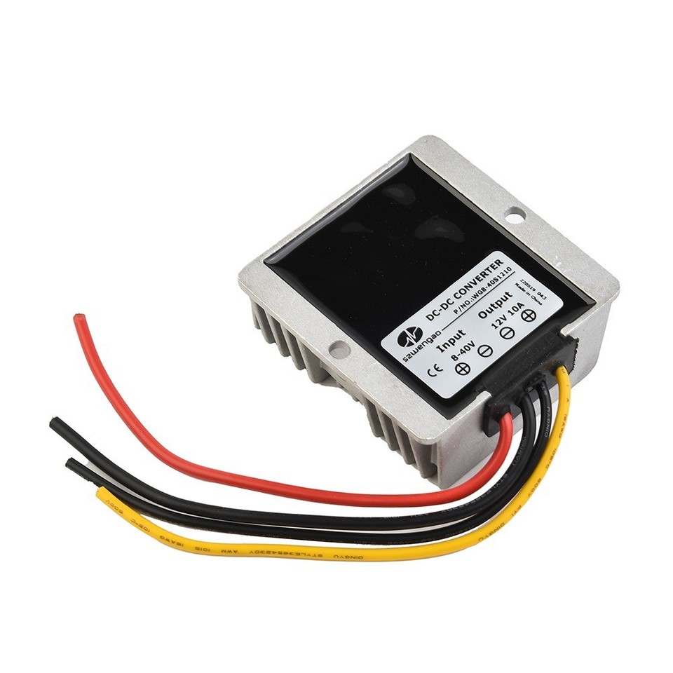 DC12-24 To 12V 10A 120W Step Up Converter Regulator Waterproof Boost ...