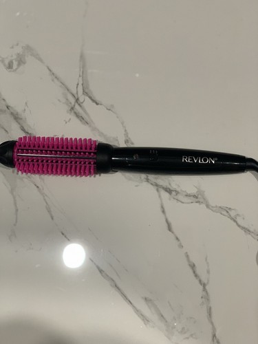 Revlon Pro Collection Heated Silicone Bristle Curl Brush Black - 1 ...