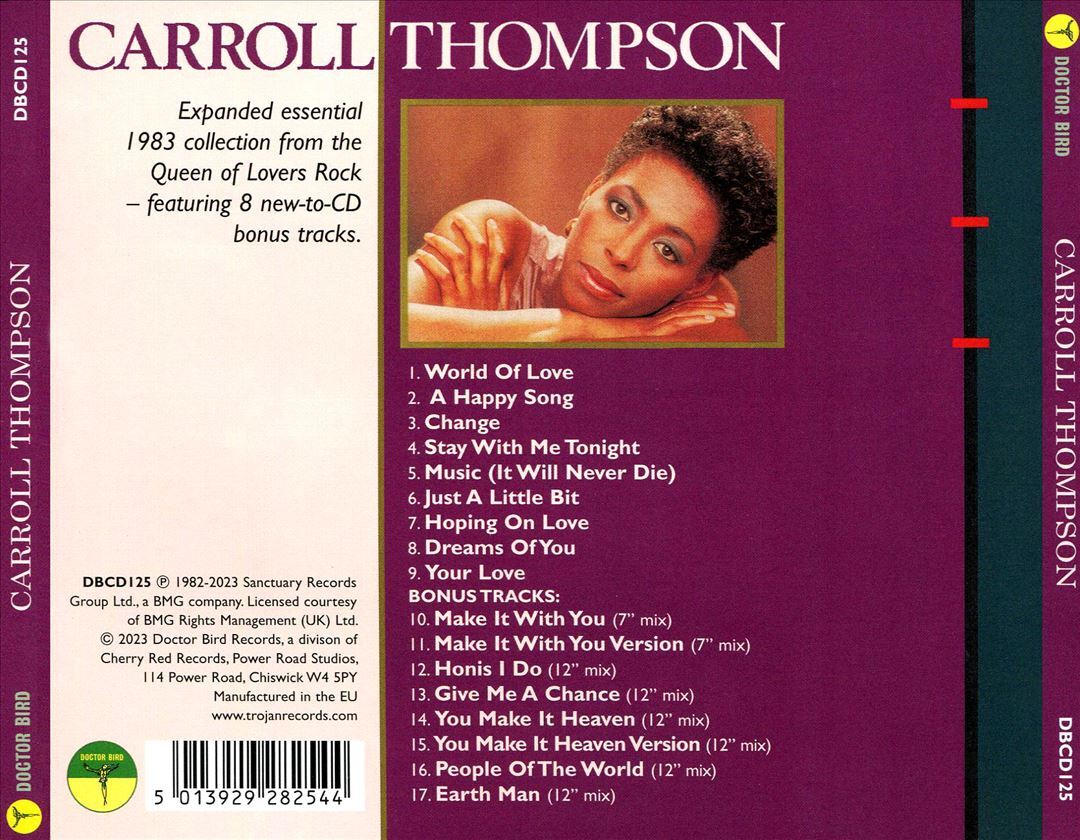 CARROLL THOMPSON CARROLL THOMPSON NEW CD 5013929282544| eBay
