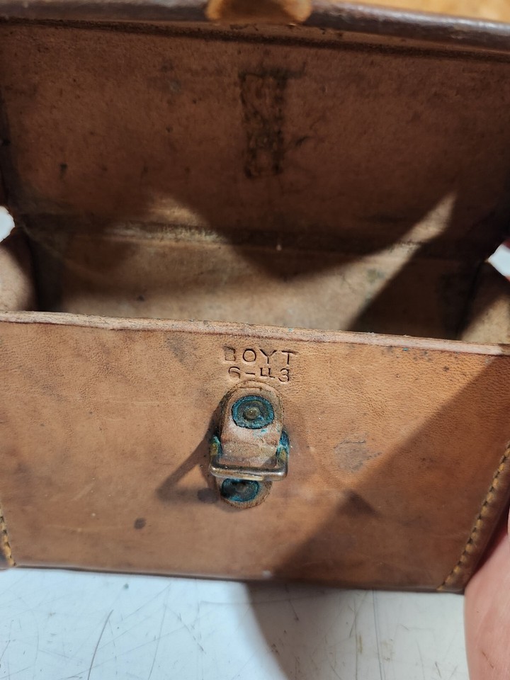 WWII WW2 Boyt Leather Shell Ammo Case Pouch Marked, Boyt 6-43 | eBay