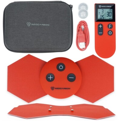 Neocarbon SM9126 Black Electric Pain Relief TENS Unit Muscle Stimulator ...