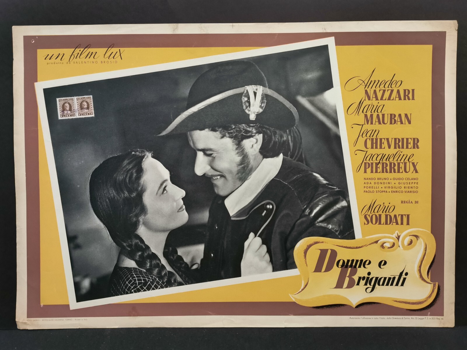 DONNE E BRIGANTI fotobusta poster Amedeo Nazzari Maria Mauban ...