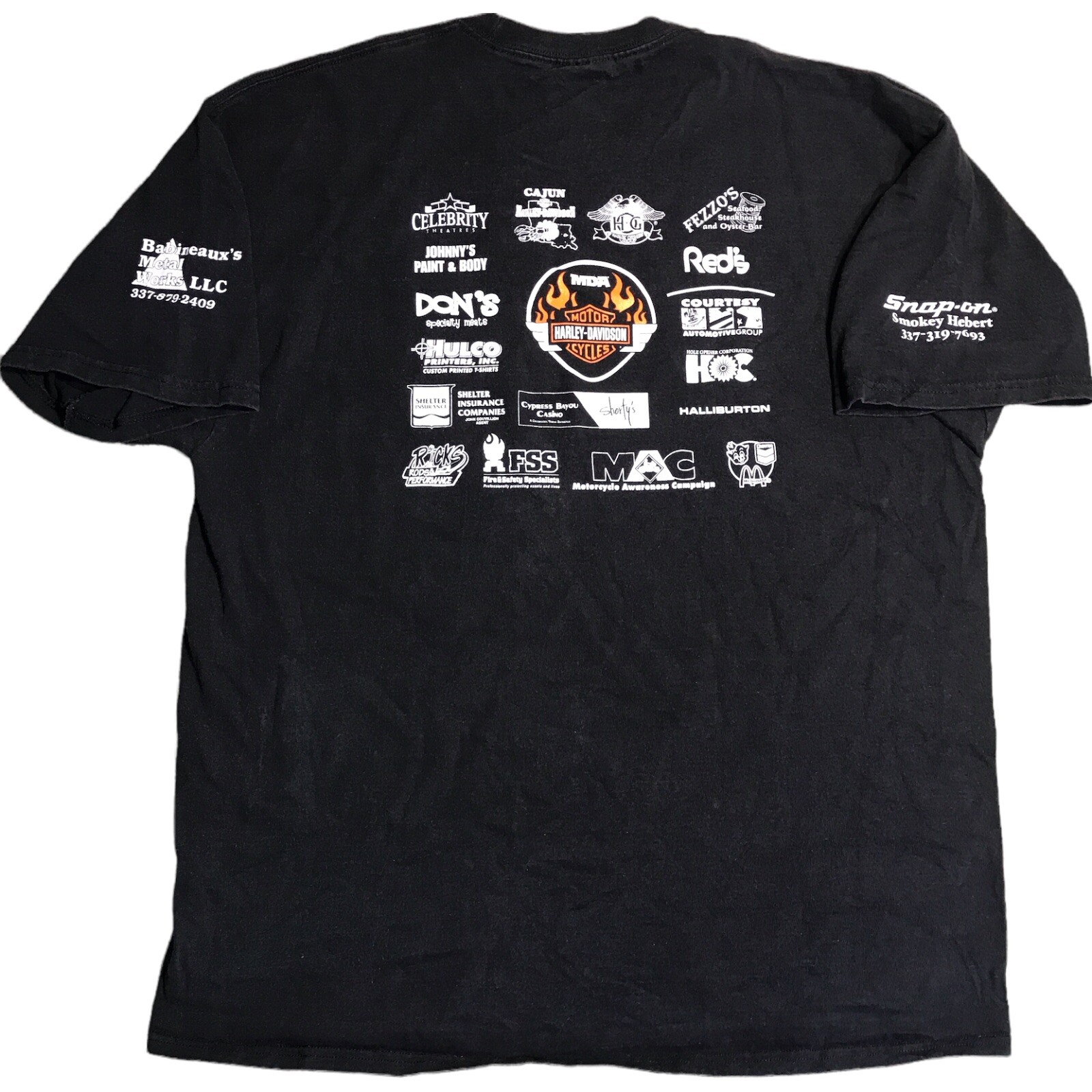 2012 Harley Davidson T-Shirt MDA Black HOG McDonald’s… - Gem