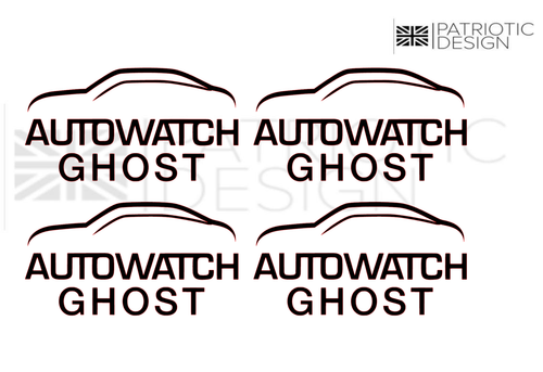4x Ghost Immobiliser Security Vinyl Sticker car decal Camper land rover ...