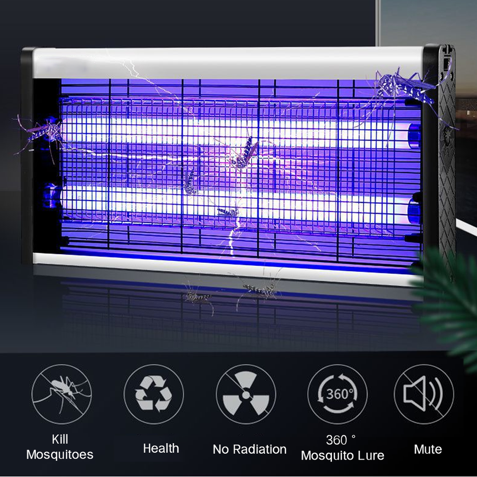 40W Electric Insect Killer Mosquito Fly Bug Zapper Pest Trap LED UV ...