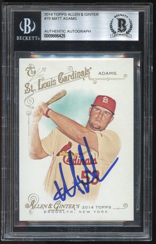 Matt Adams #79 signed autograph 2014 Topps Allen & Ginter's Baseball ...