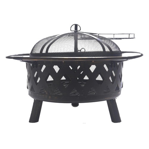 Fire Pit 30 Inch.Steel Deep Bowl Fire Pit With Swivel Height Adjustable ...
