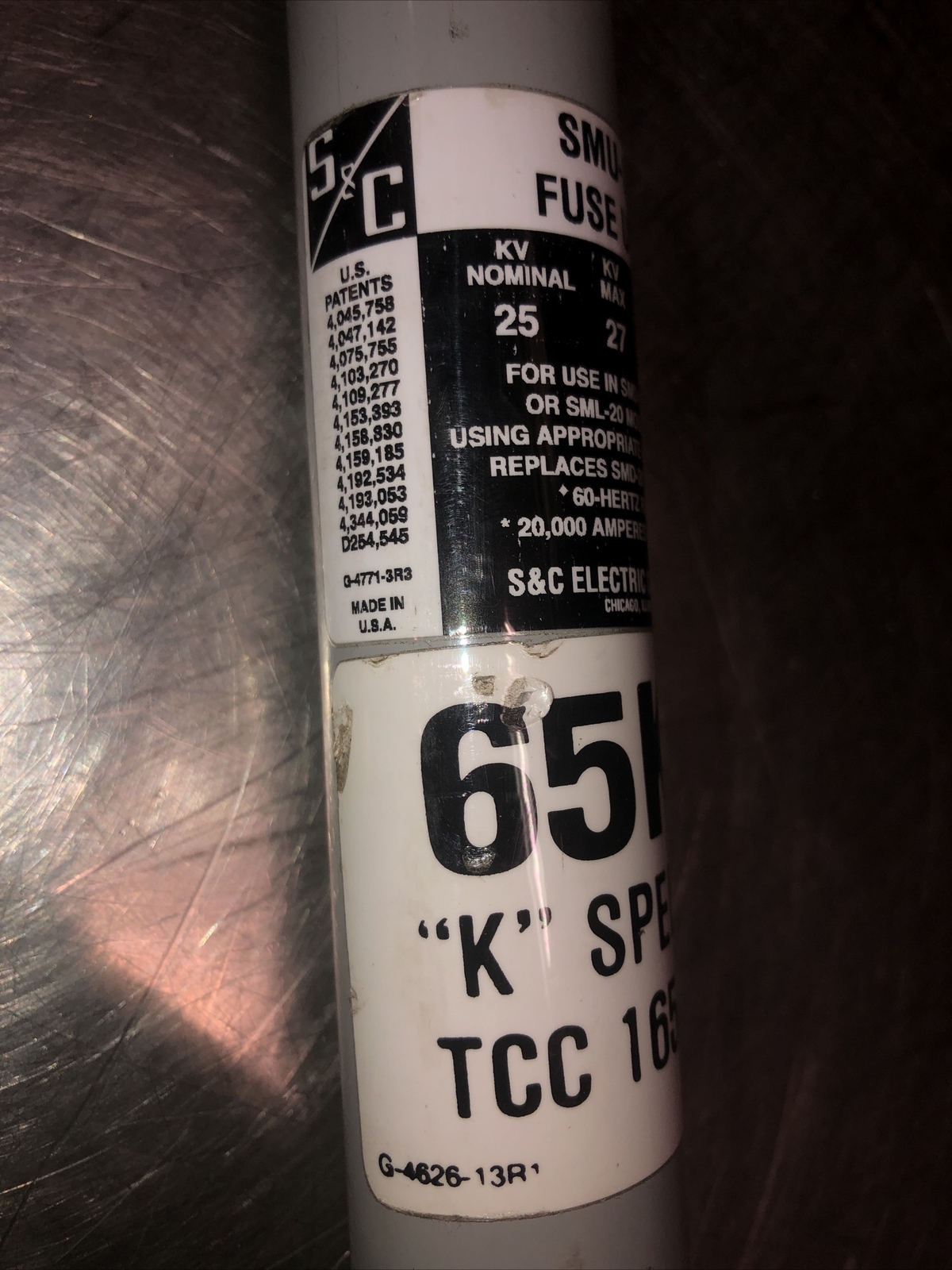 NOS S&C SMU-20 Fuse Unit TCC 165-2 27KV 65K AMP. ID #56 | eBay