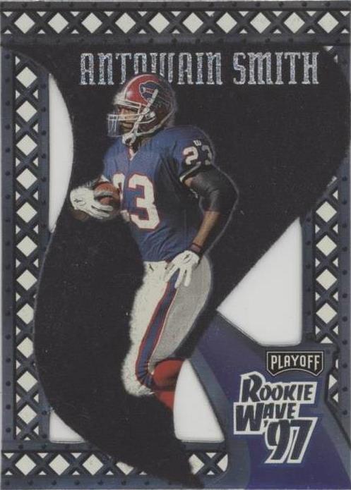 1997 Playoff Contenders - Rookie Wave Pennants Antowain Smith #2 Black ...