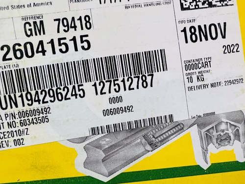 GM Genuine Parts 26041515 Front Drive Axle Inner Shaft Bearing 1997 ...