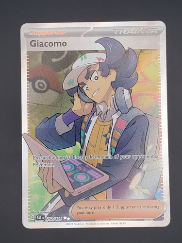 Giacomo - 252/193 - Pokemon Paldea Evolved Full Art Ultra Rare Card NM ...