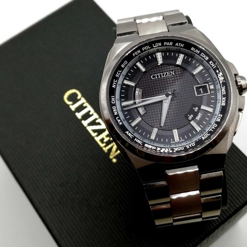 Citizen Attesa H145 - T018548 Eco-Drive Radio controlled Blk Solar Mens ...
