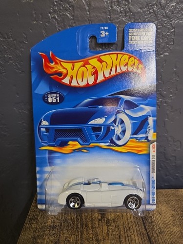 Hot Wheels Cunningham C4R Car #051 2001 First Editions 31/36 White New ...