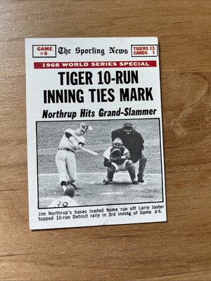 1969 Topps '68 World Series (#167) Detroit Tigers vs St Louis Cardinals ...