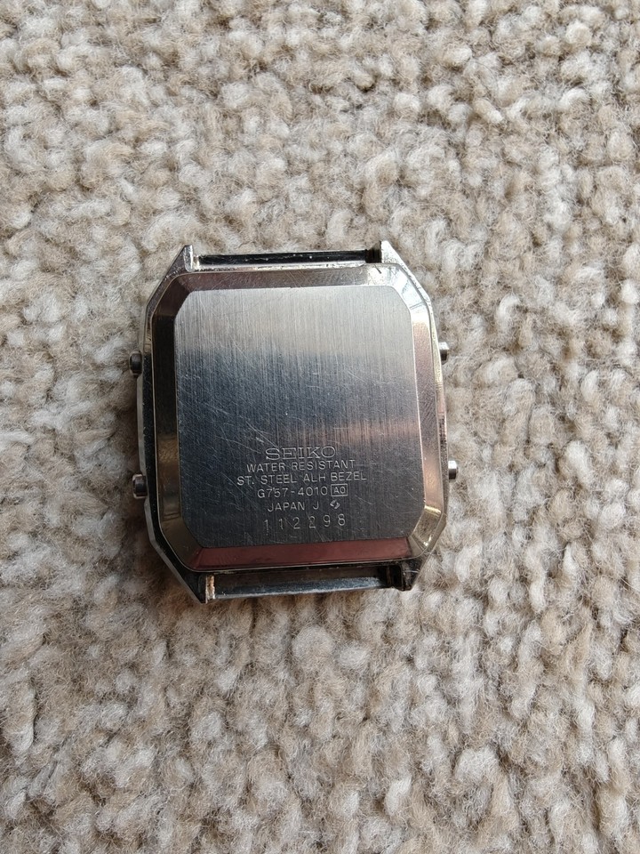seiko g757 4010 james bond 007 roger moore octopussy quartz watch for ...