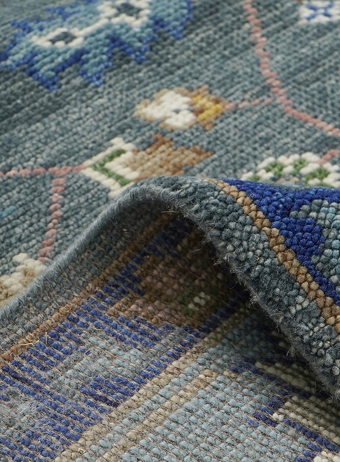 Hank Woven Regal Livid Gray Turkish Oushak Soft Wool Living Room Area ...